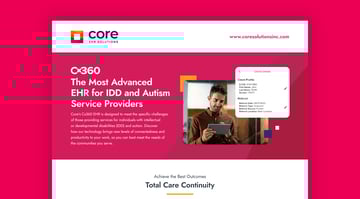 Purpose Built IDD EHR Software | Core Solutions